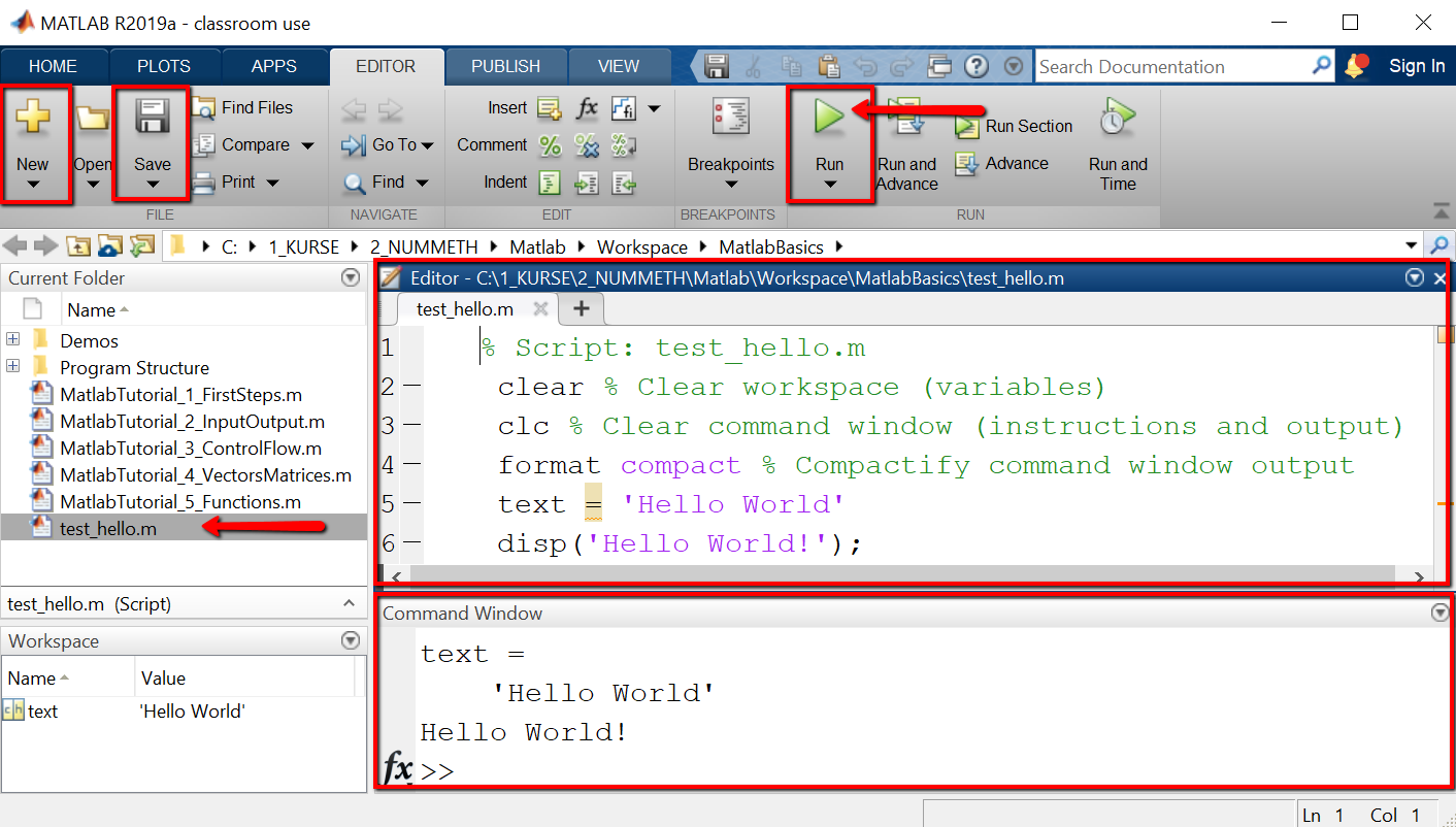 MATLAB Tutorial - An introduction for beginners | Prof. E. Kiss, HS KL